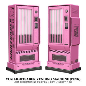 Second Life Marketplace - [VOZ] Lightsaber Vending Machine (Pink)